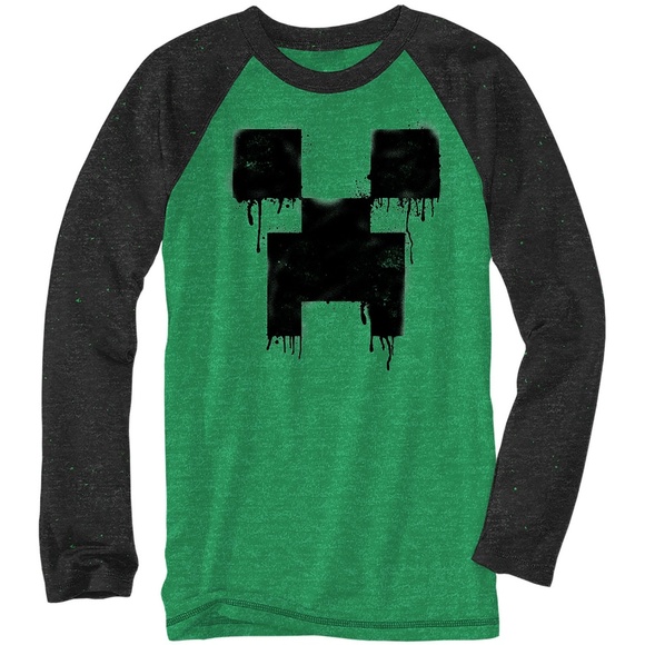 Jinx | Shirts & Tops | New Minecraft Creeper Long Sleeve Tshirt 45 Or ...
